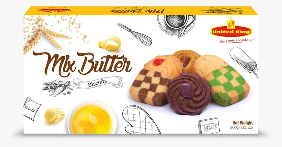 Buy United Mix Butter Biscuit 200g from Online Grocery Shop, Australia